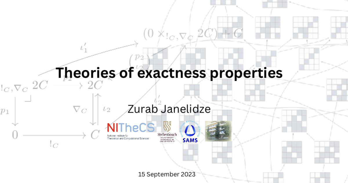 Theories of exactness properties
